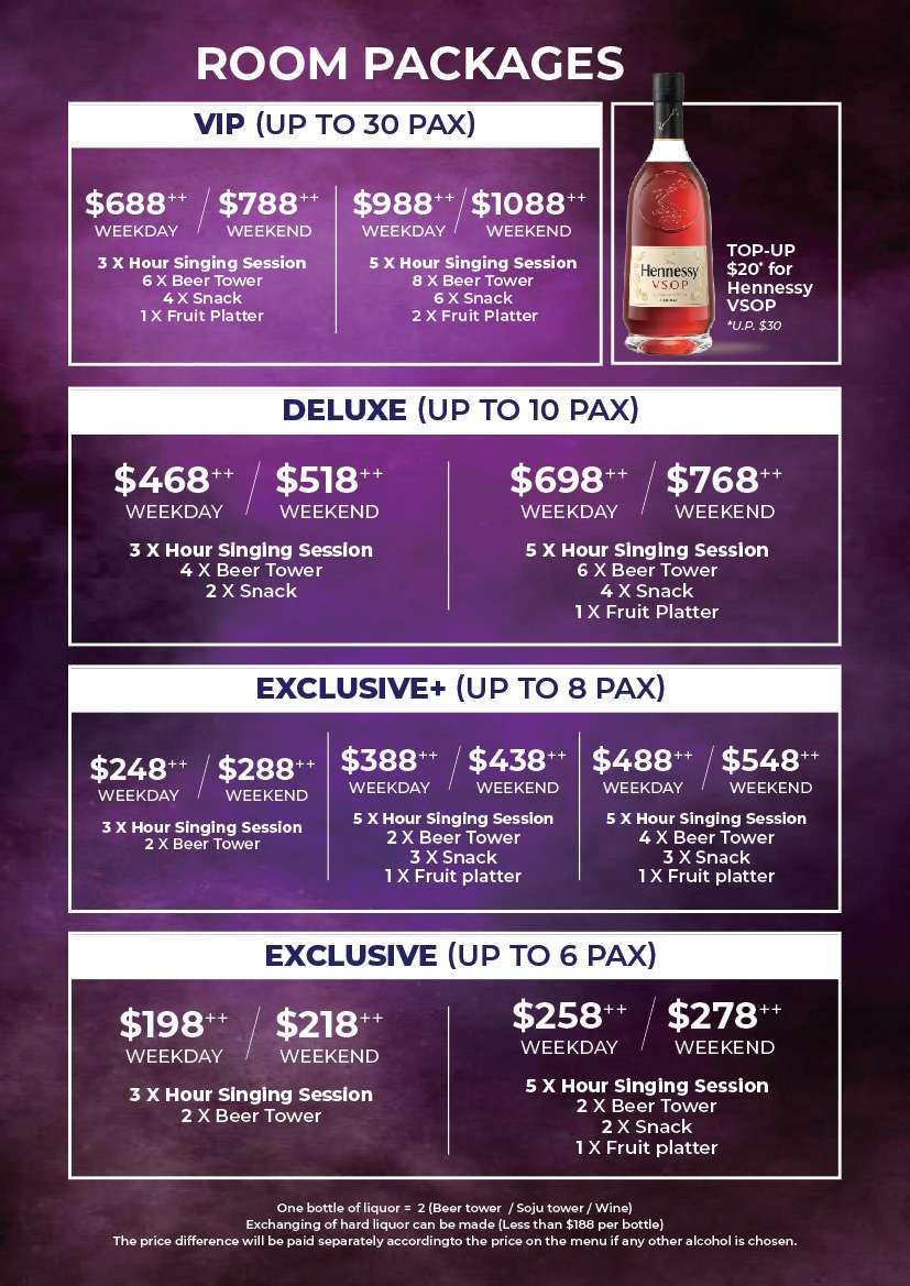 Yishun Rates & Menu - HaveFun Karaoke